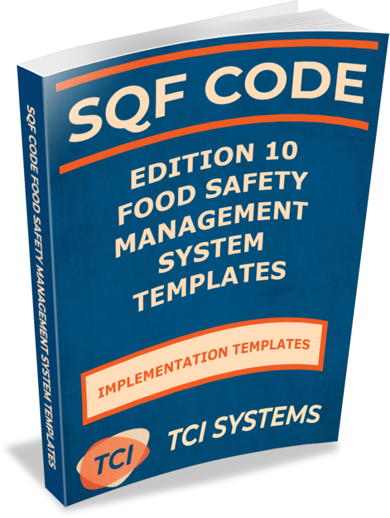 SQF Food Safety Code Templates
