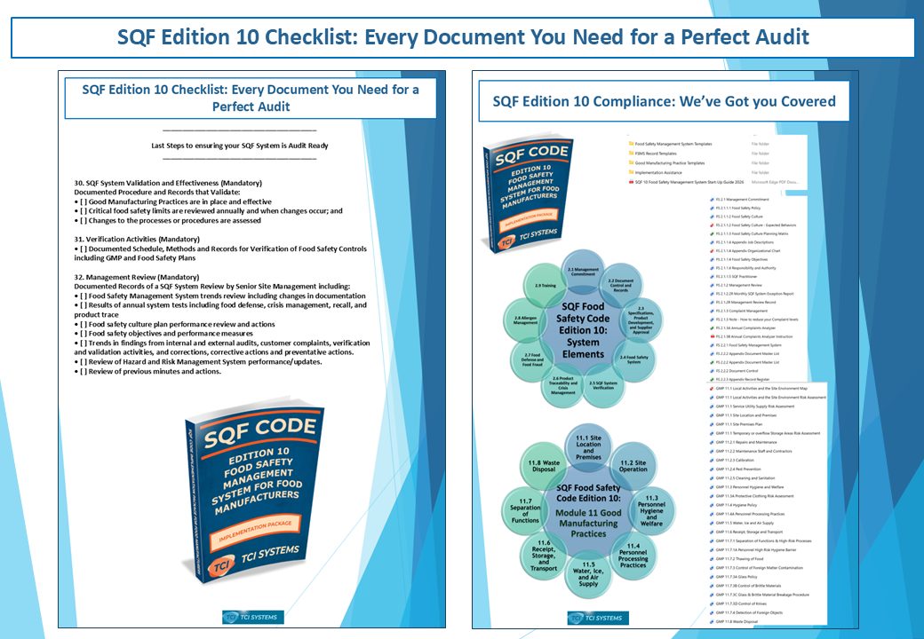 SQF Edition 10 Checklist: Every Document You Need for a Perfect Audit